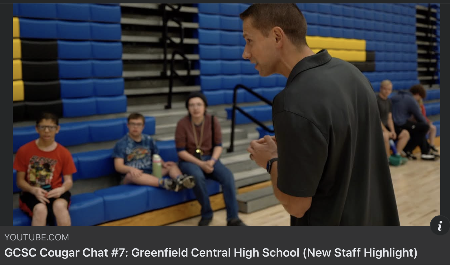 Cougar Chat is at GCHS meeting with Principal Dan Walbaum! - Greenfield ...