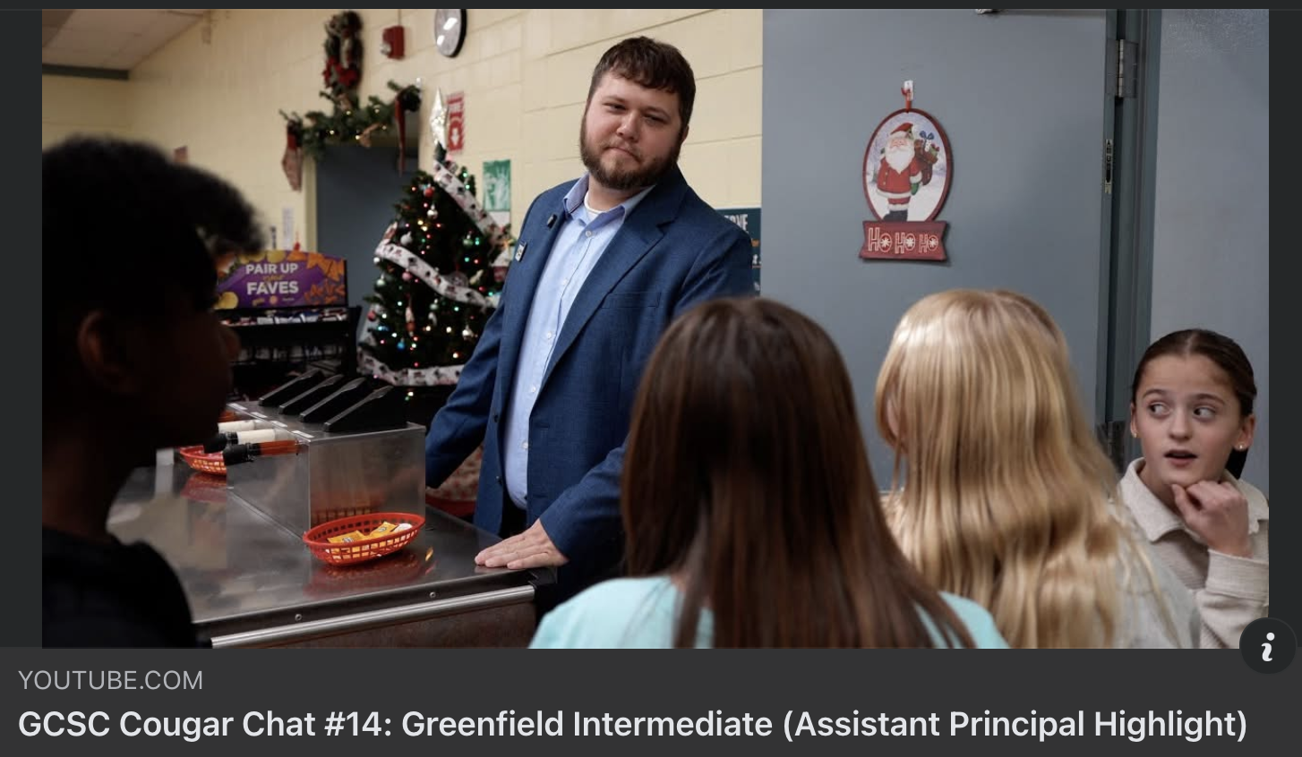 Cougar Chat is at Greenfield Intermediate School with Assistant ...